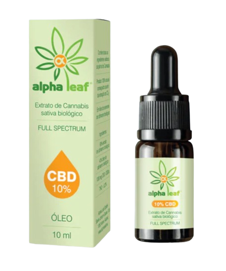 Alpha Leaf Óleo Orgânico CBD 10% 10 mL – A TUA FARMÁCIA