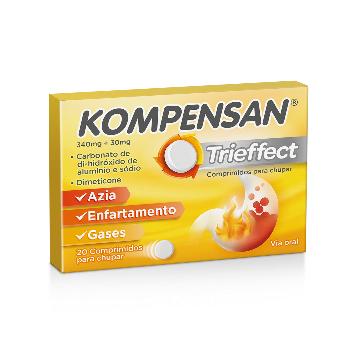 Kompensan Trieffect, 340/30 mg x 20 Comprimidos para Chupar | A TUA ...