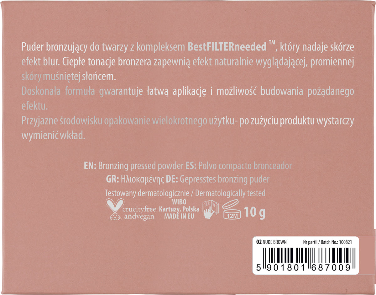 NAM Cosmetics Bronzing Pressed Powder 02 10g | A TUA FARMÁCIA