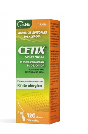 Cetix Spray Nasal 64 µg/dose Frasco 120 Doses Suspensão Pulverização N ...