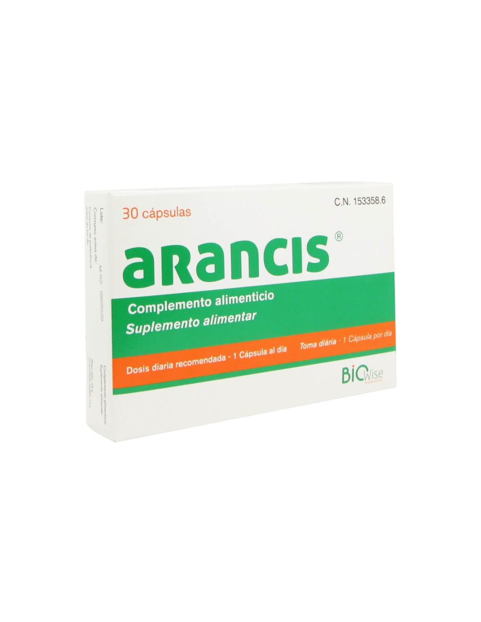 Biowise Arancis x 30 Cápsulas – A TUA FARMÁCIA