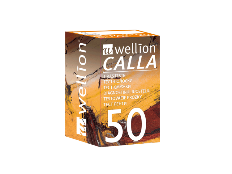 Wellion Calla Tiras Teste Glicemia 50 Unidades | A TUA FARMÁCIA