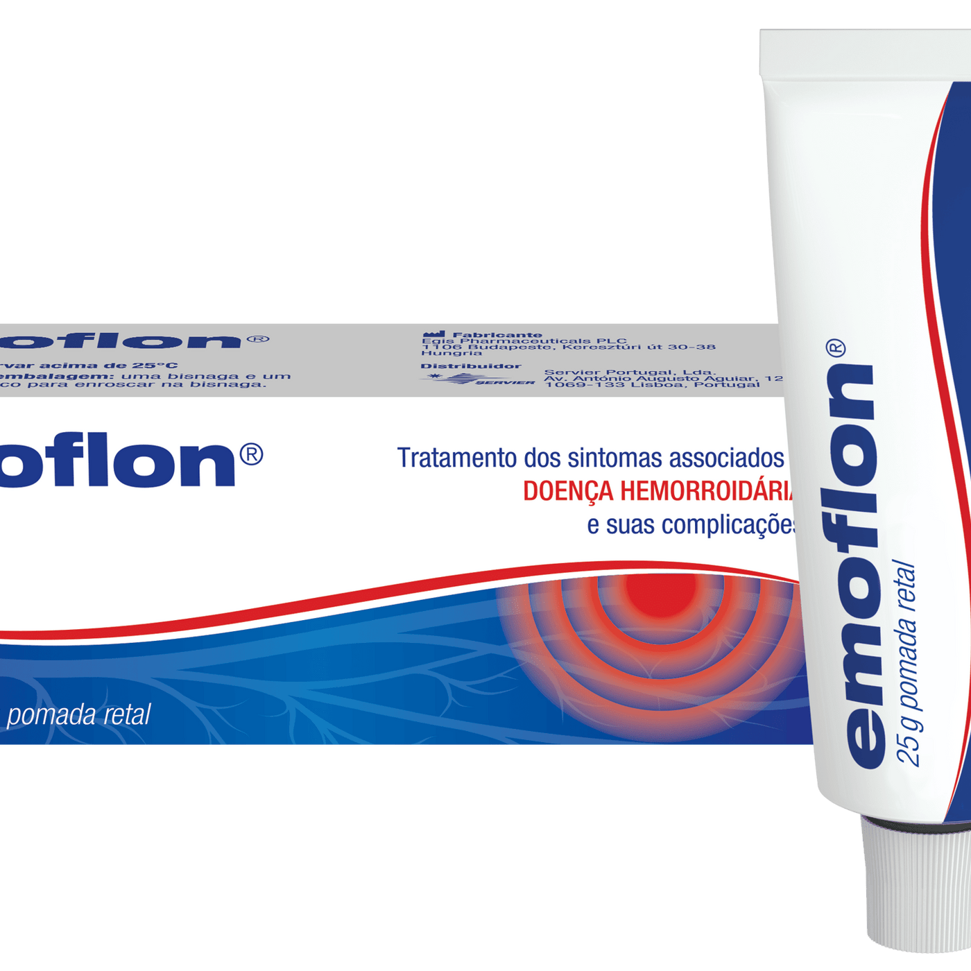 Emoflon Pomada Retal 25g – A TUA FARMÁCIA