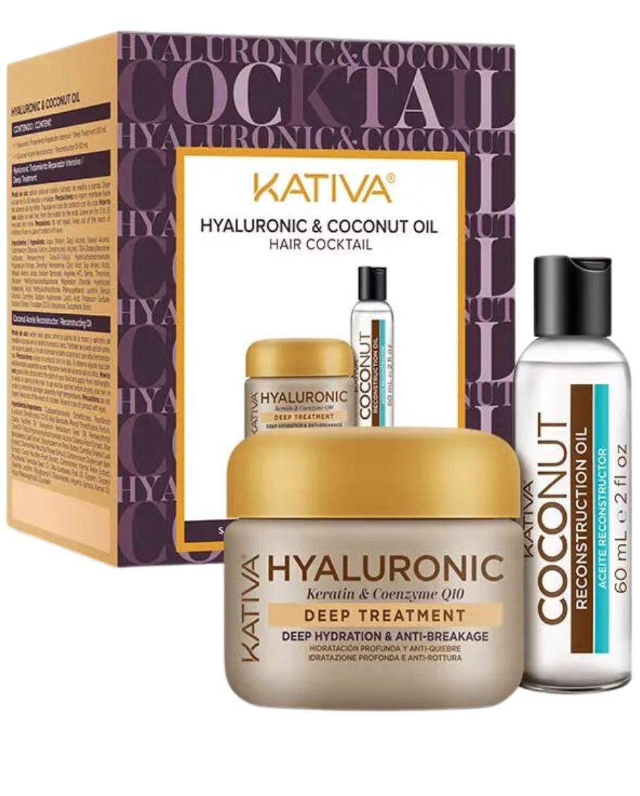 Kativa Pack Cocktail Tratamento Capilar Coconut Oil e Hyaluronic | A ...