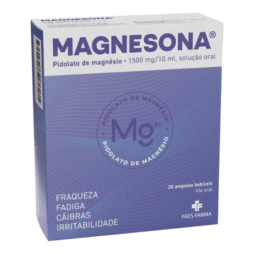 Magnesona Solução Oral 1500 mg – 20 Ampolas | A Tua Farmácia – A TUA ...