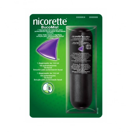 Nicorette BucoMist Menta 1mg/dose 150 doses | A TUA FARMÁCIA