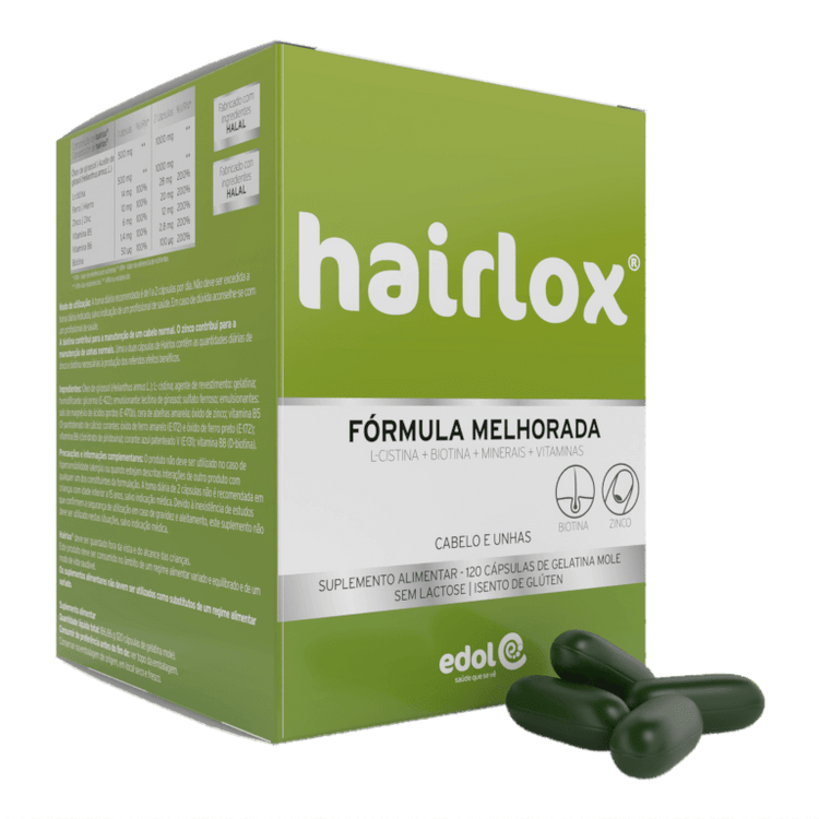 Hairlox® Revitalizante Cabelo e Unhas 120 Cápsulas – A TUA FARMÁCIA