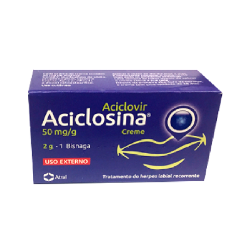 Aciclosina (Aciclovir) Creme 50 mg/g 2g | A TUA FARMÁCIA
