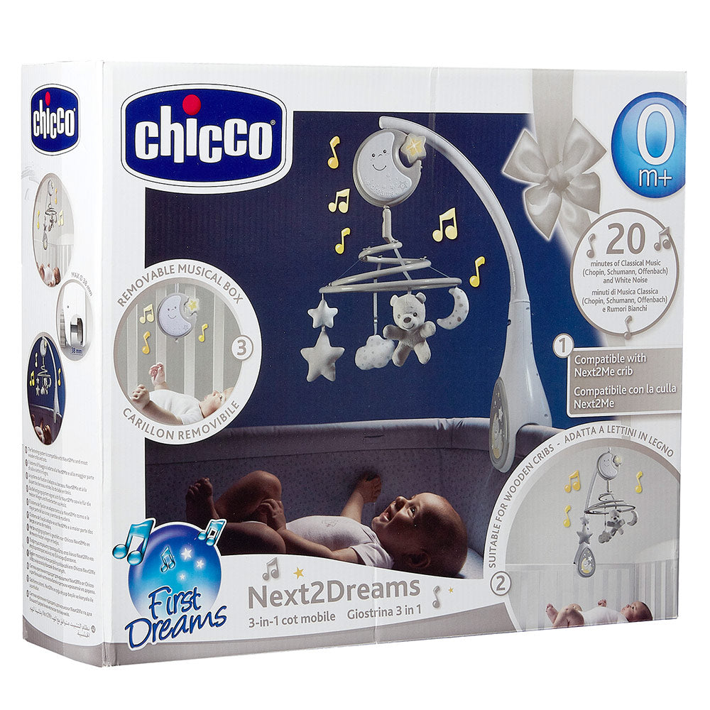 Chicco Mobile Next2Dreams Taupe – Luz e Música | A Tua Farmácia – A TUA ...